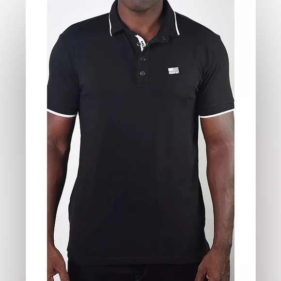 Members Only | Shirts | Mens Members Only Xxl Black Polo | Poshmark